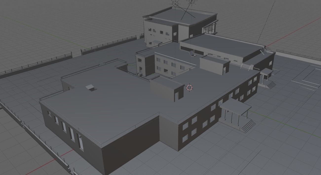 3D model Pubg School building VR / AR / low-poly | CGTrader