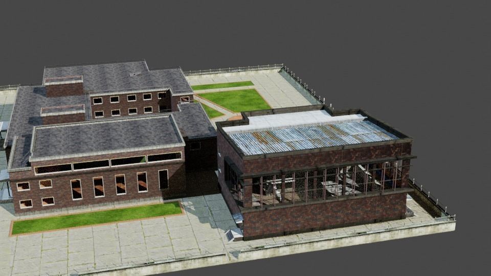 3D model Pubg School building VR / AR / low-poly | CGTrader
