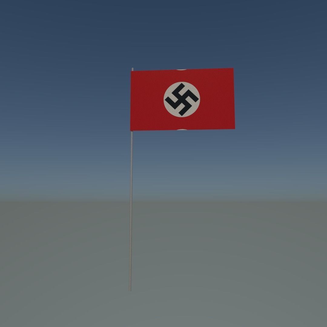 3D model Nazi germany flag VR / AR / low-poly rigged animated | CGTrader