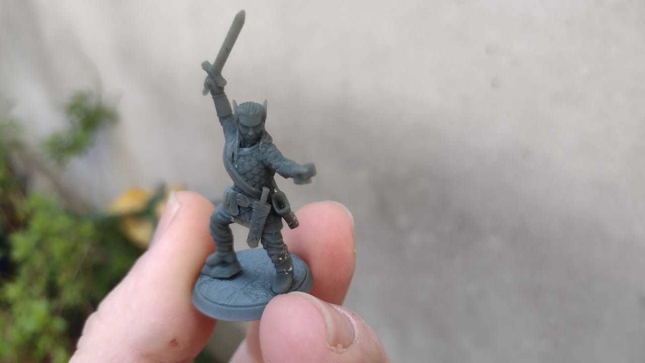 High elf paladin RPG Miniature - pre-supported STL 3D model 3D ...