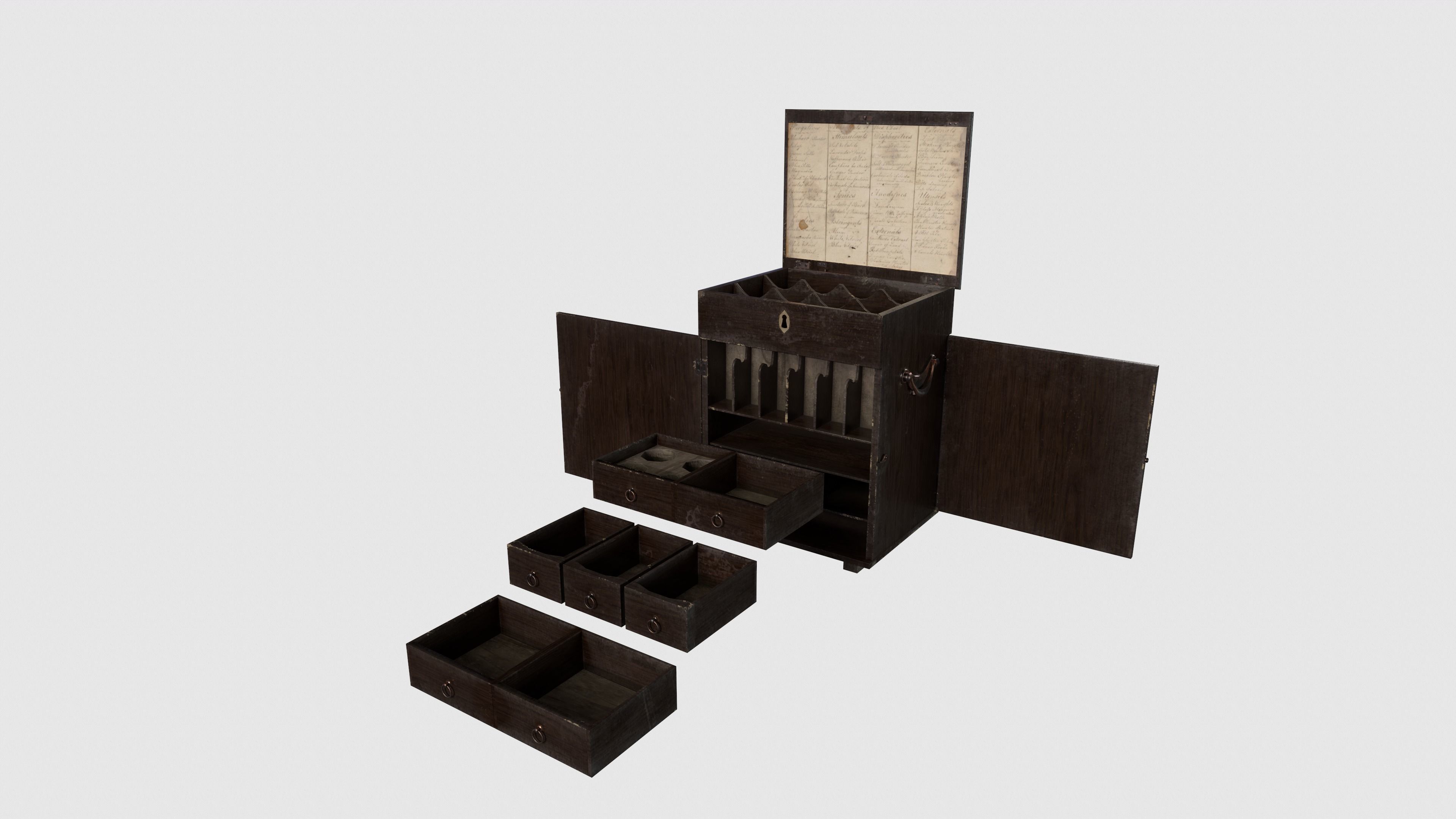 Alchemy cabinet 3D model | CGTrader