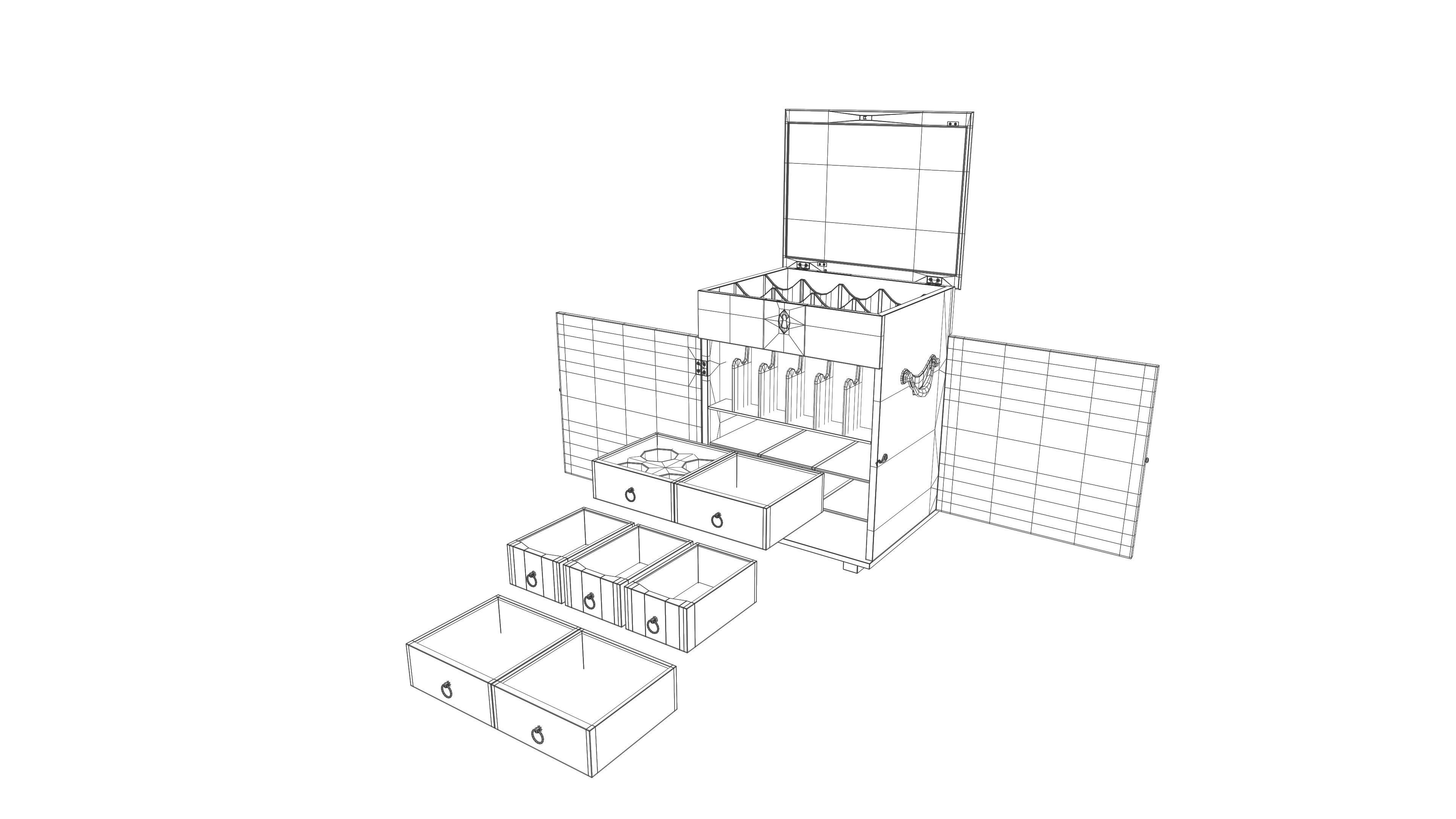 Alchemy cabinet 3D model | CGTrader