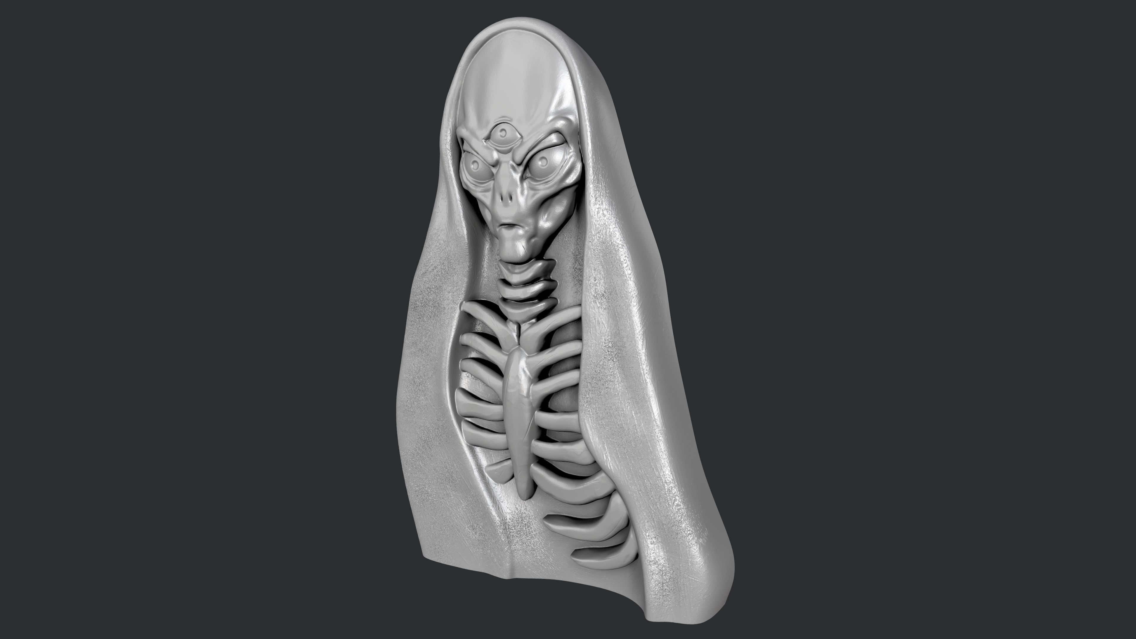 STL models for 3D printing and CNC Alien 3D model 3D printable | CGTrader