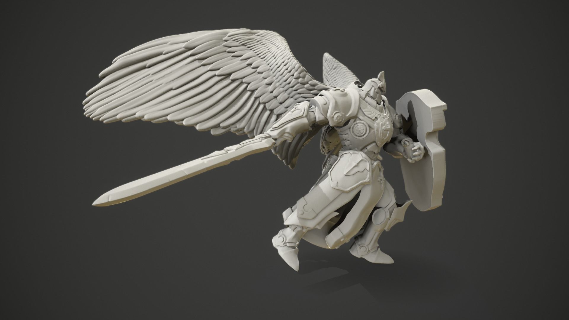 6 Angel Knight Pack 32mm 3D model 3D printable | CGTrader