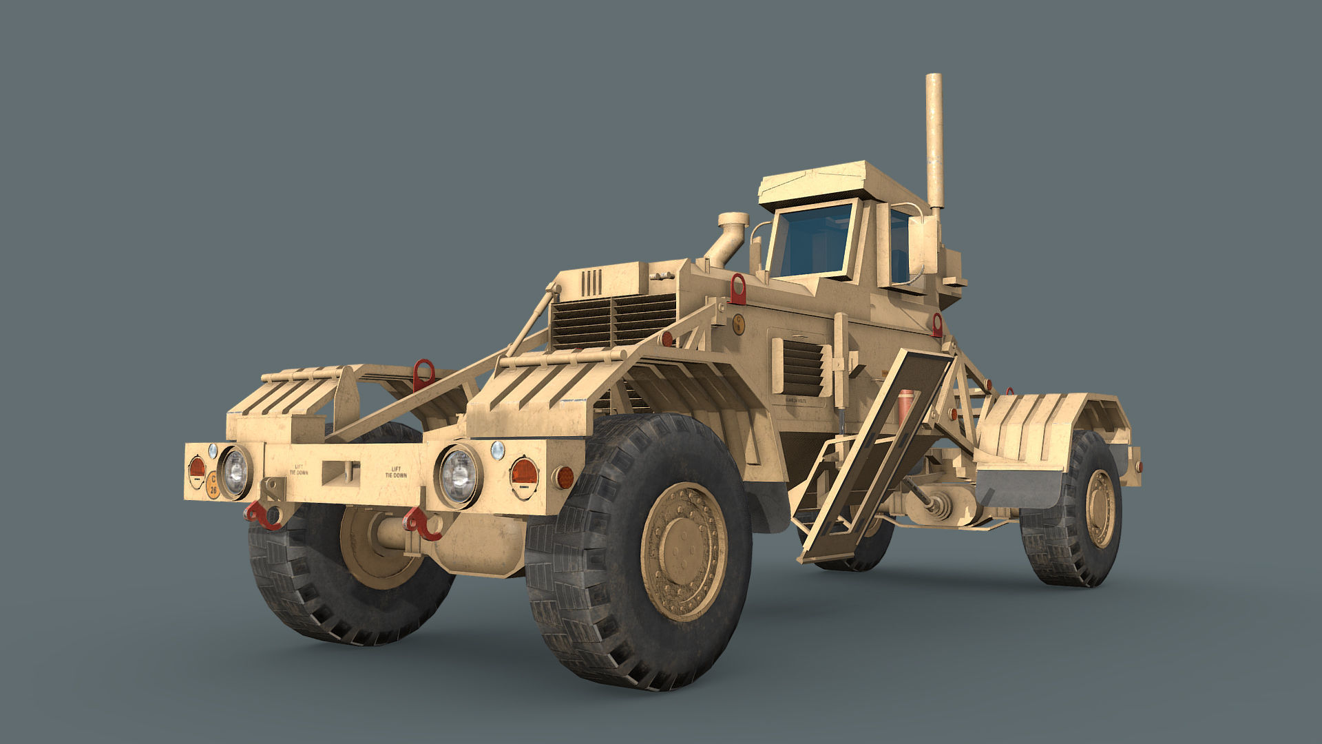 3D model Husky mine detection vehicle VR / AR / low-poly | CGTrader