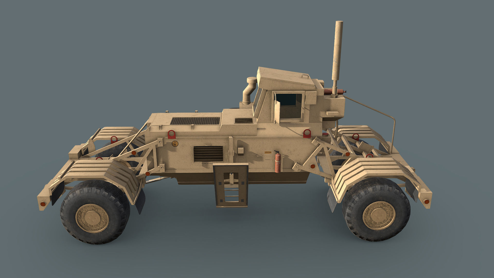 3D model Husky mine detection vehicle VR / AR / low-poly | CGTrader