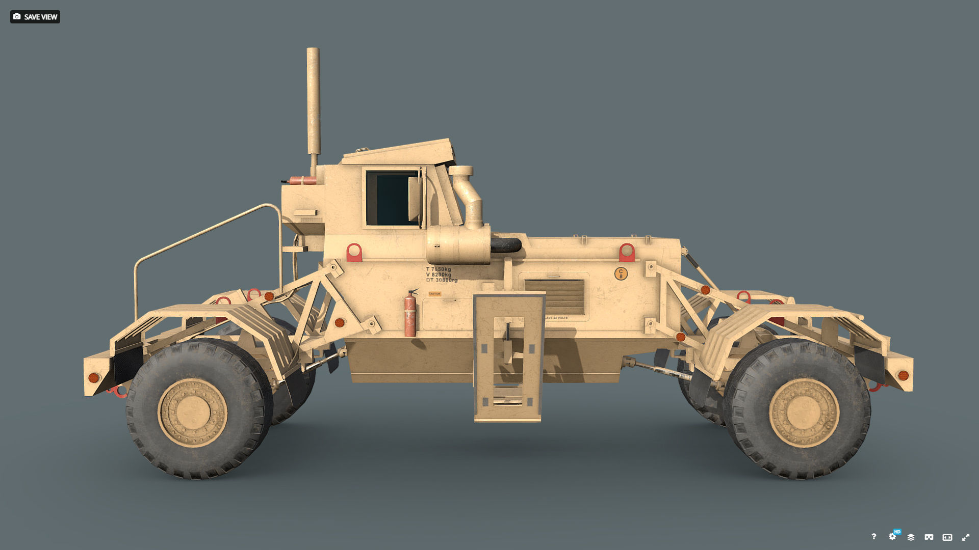 3D model Husky mine detection vehicle VR / AR / low-poly | CGTrader