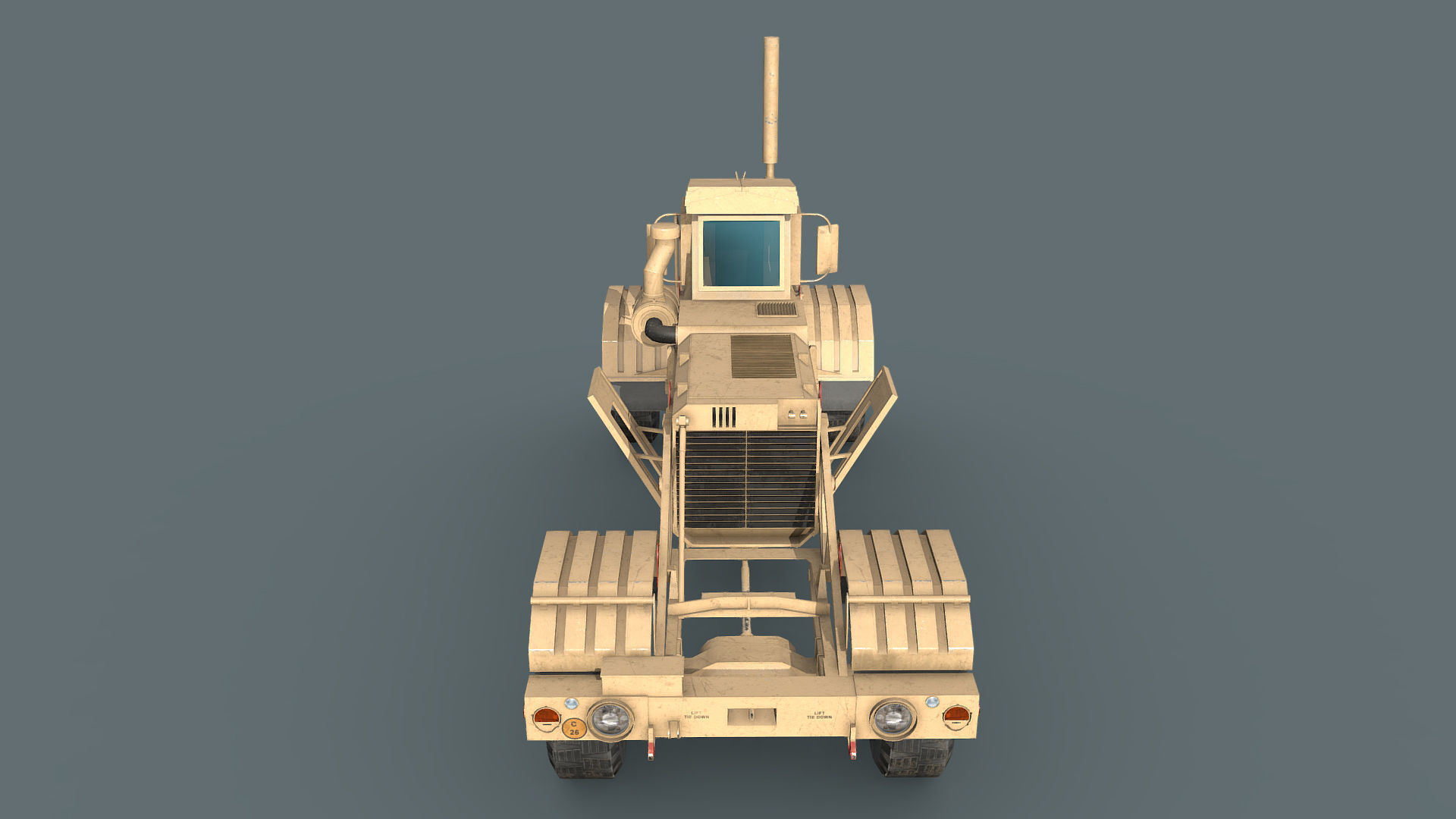 3D model Husky mine detection vehicle VR / AR / low-poly | CGTrader