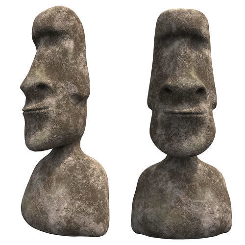 Moai statue 3D model | CGTrader