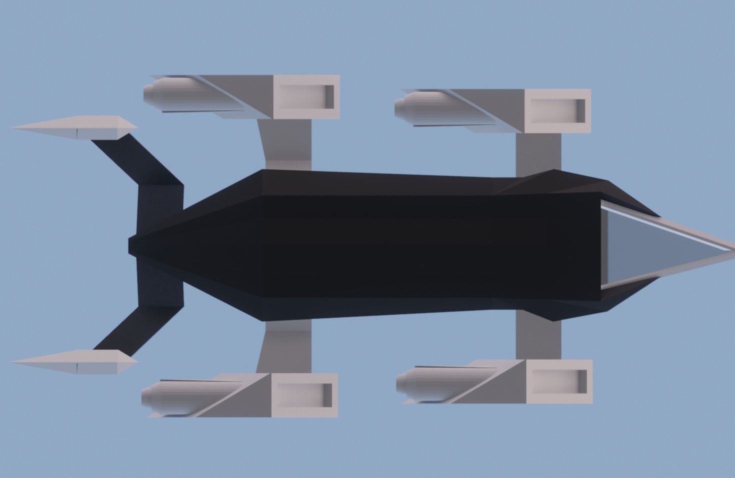 3D model LOW-POLY cargo plane VR / AR / low-poly | CGTrader