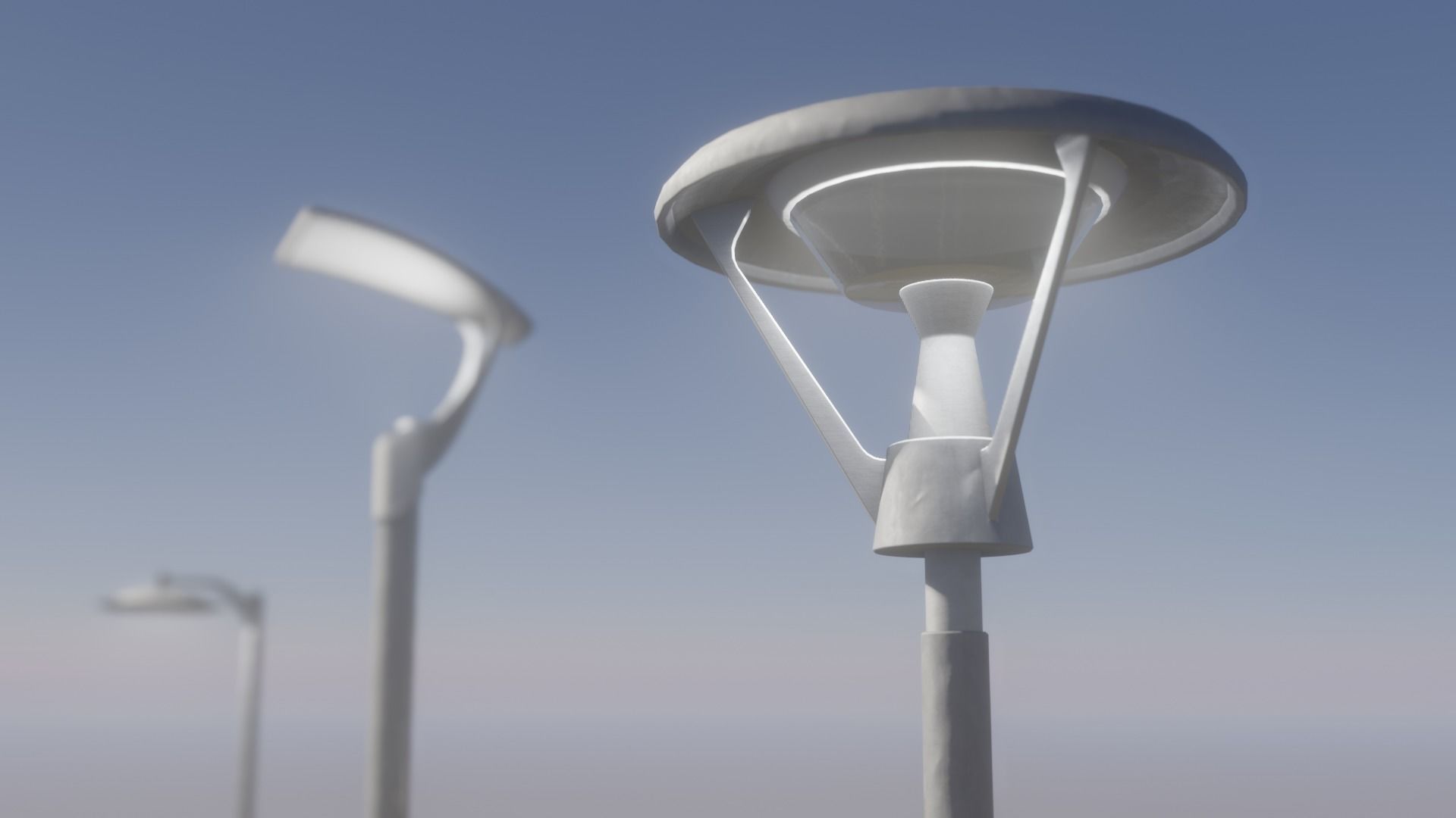 3D model Modern Streetlamps Collection VR / AR / low-poly | CGTrader