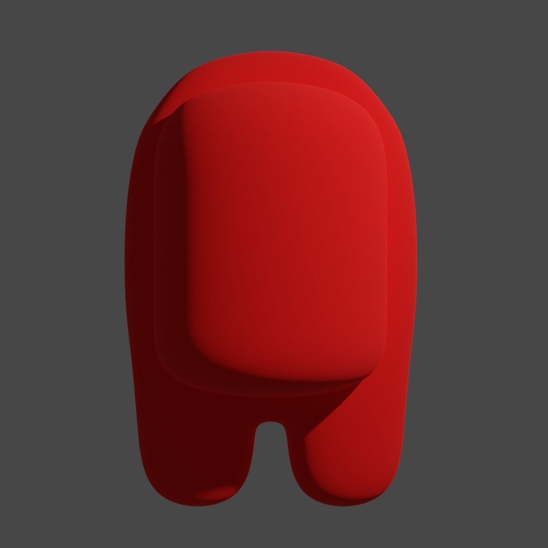 Among Us Red Crewmate free 3D model | CGTrader