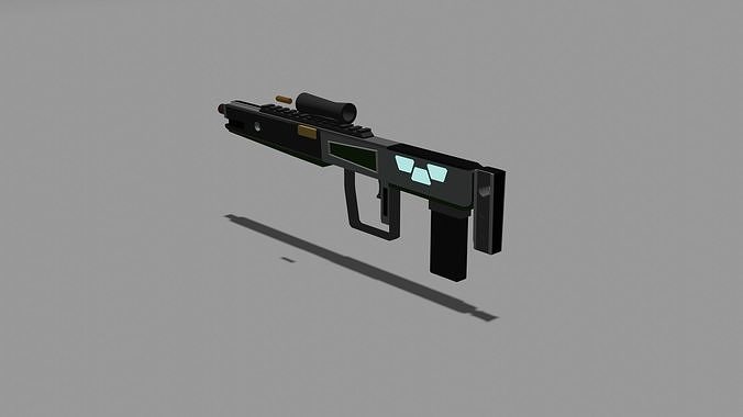 space gun free VR / AR / low-poly 3D model | CGTrader