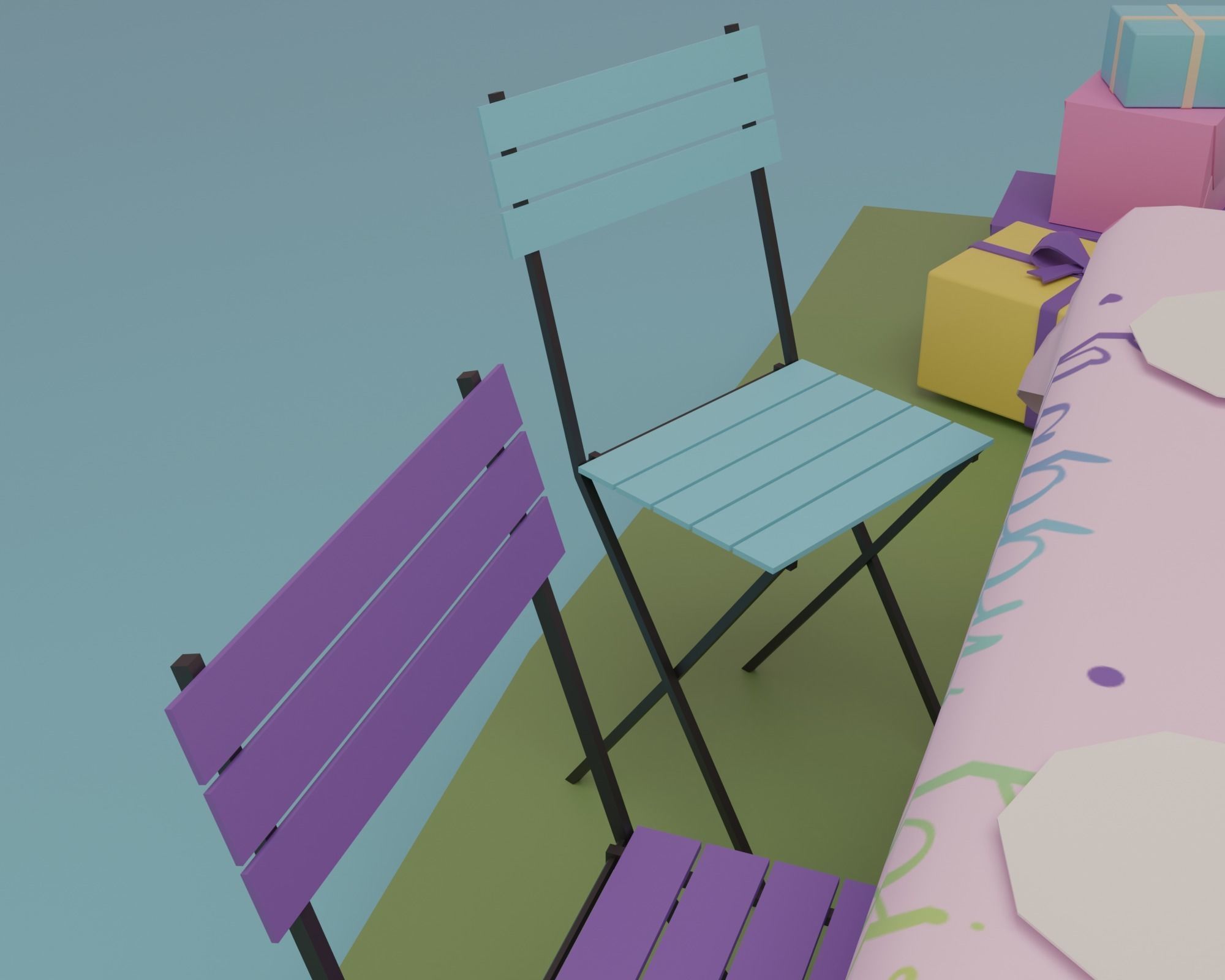 3D model Birthday party VR / AR / low-poly | CGTrader