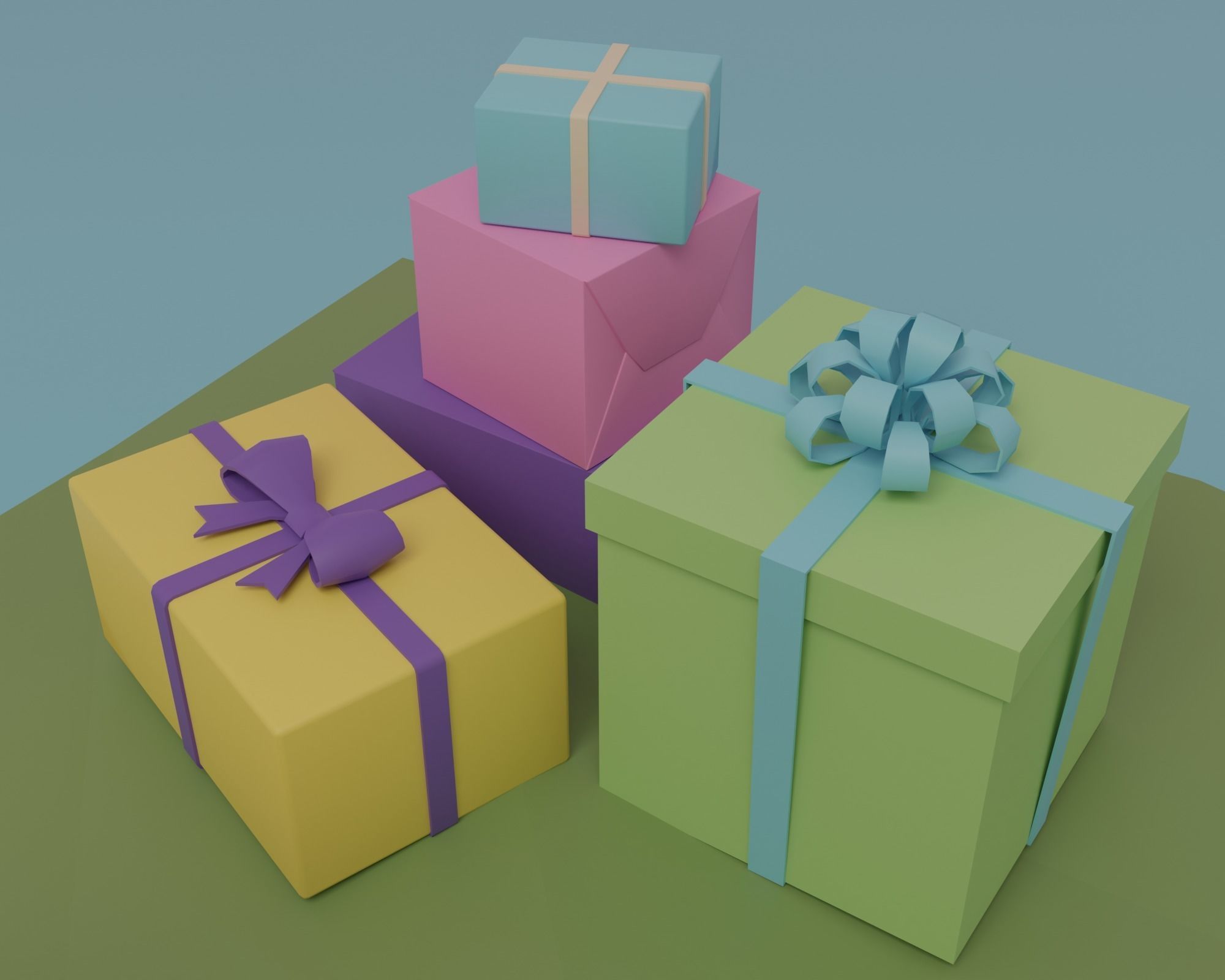 3D model Birthday party VR / AR / low-poly | CGTrader
