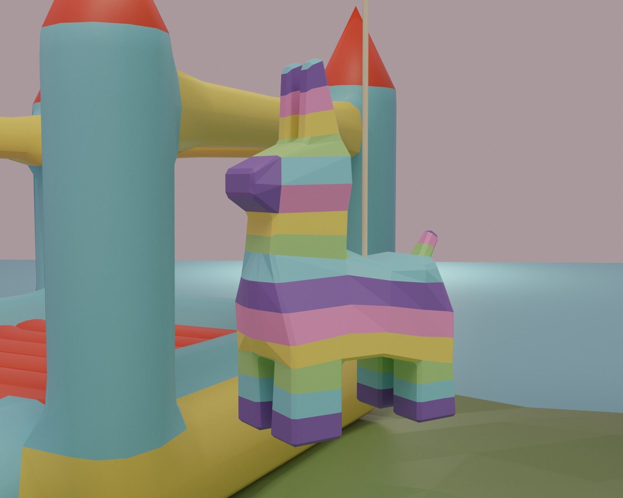 3D model Birthday party VR / AR / low-poly | CGTrader