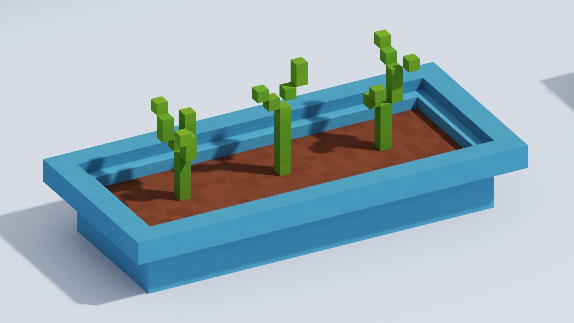 3D model Voxel Plantation Plant T2 VR / AR / low-poly | CGTrader