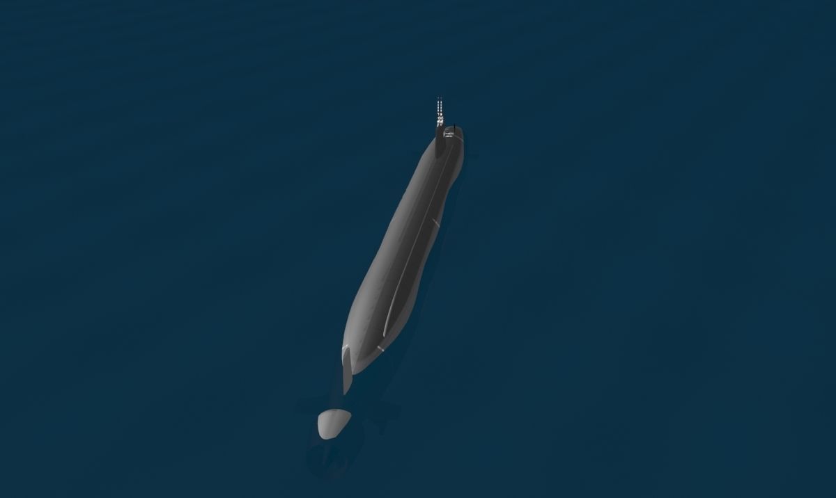 Virginia Class SSGN 793 USS Oregon 3D model rigged | CGTrader