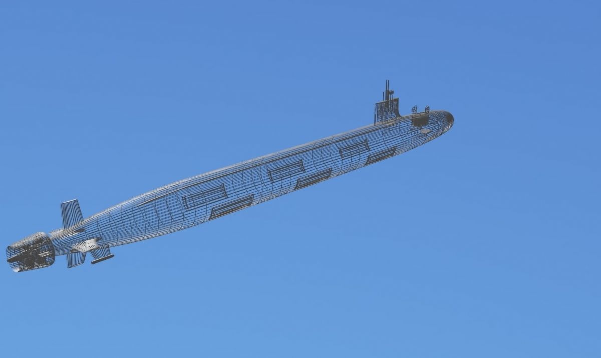Virginia Class SSGN 795 USS Hyman J Richover 3D model rigged | CGTrader