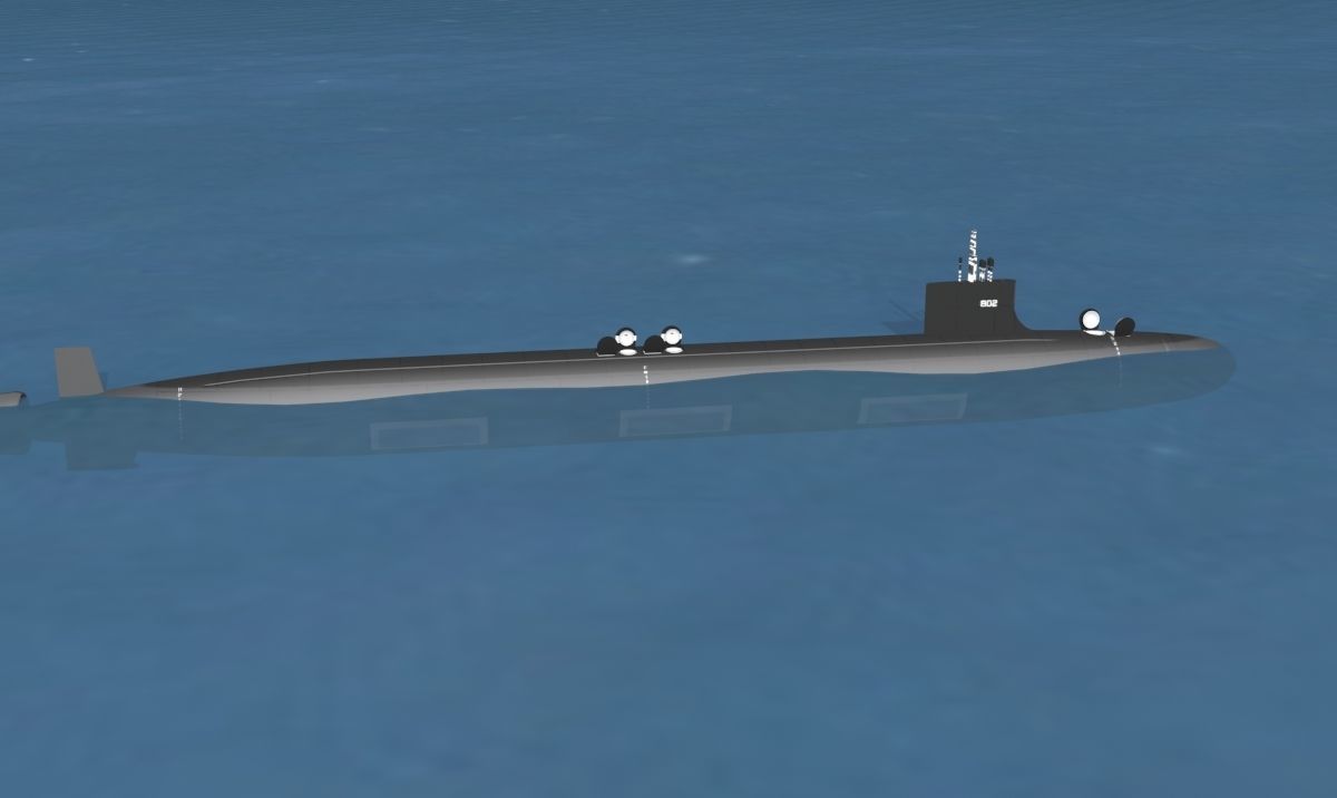 Virginia Class SSGN 802 USS Oklahoma 3D model rigged | CGTrader
