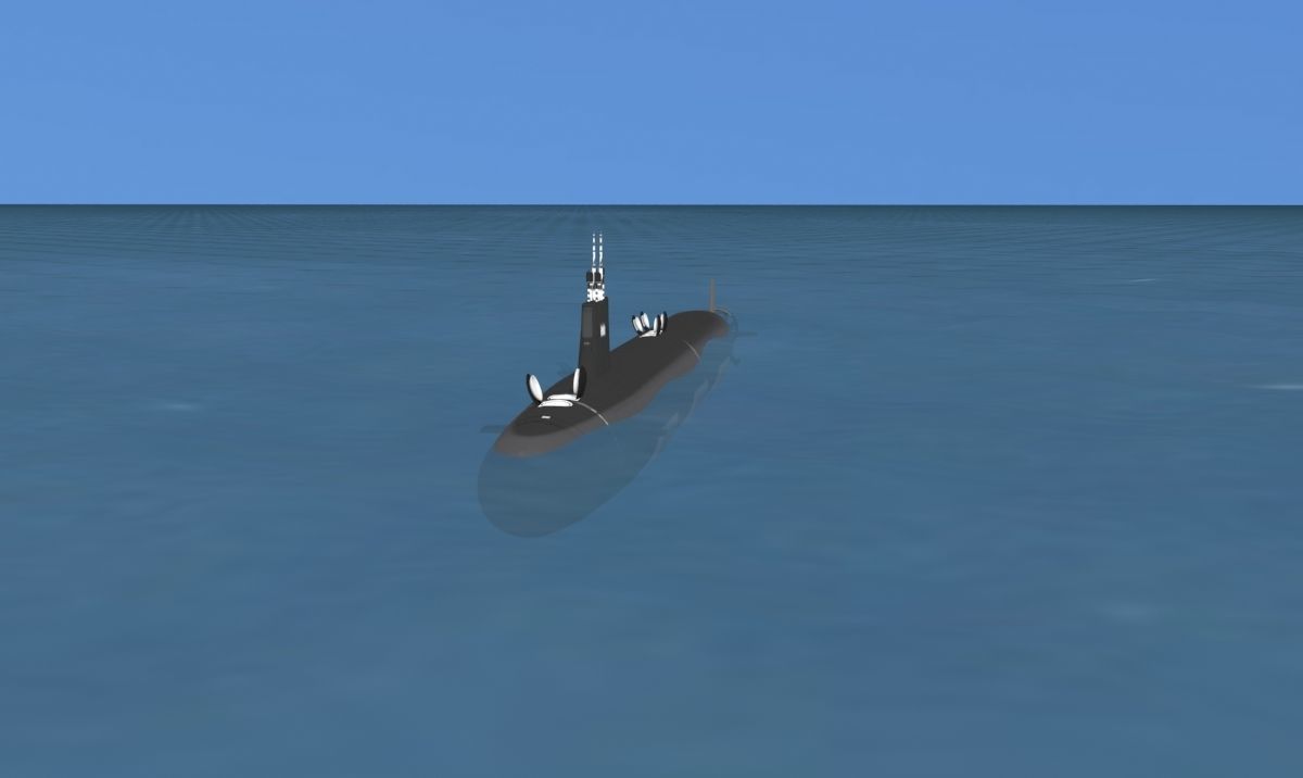 Virginia Class SSGN 802 USS Oklahoma 3D model rigged | CGTrader