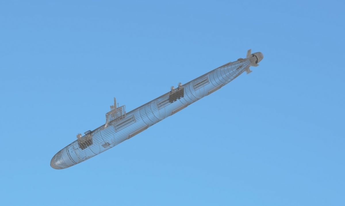 Virginia Class SSGN 802 USS Oklahoma 3D model rigged | CGTrader
