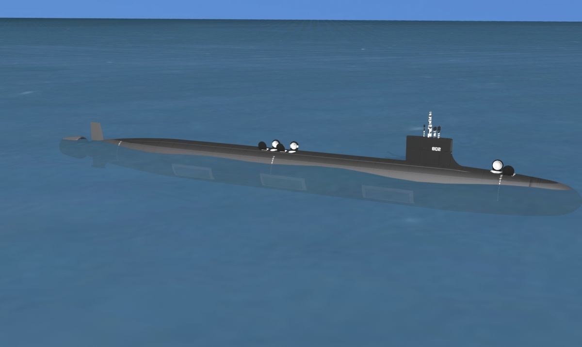Virginia Class SSGN 802 USS Oklahoma 3D model rigged | CGTrader