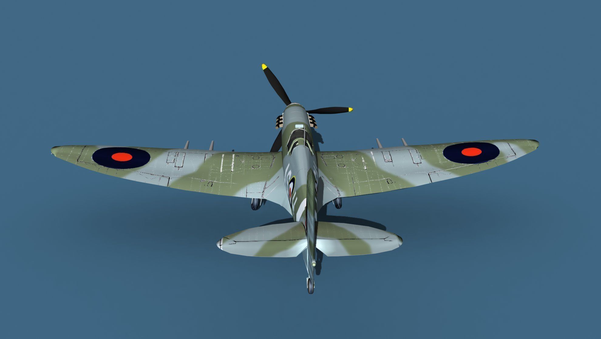Supermarine Spitfire MkVI V01 3D model animated rigged | CGTrader