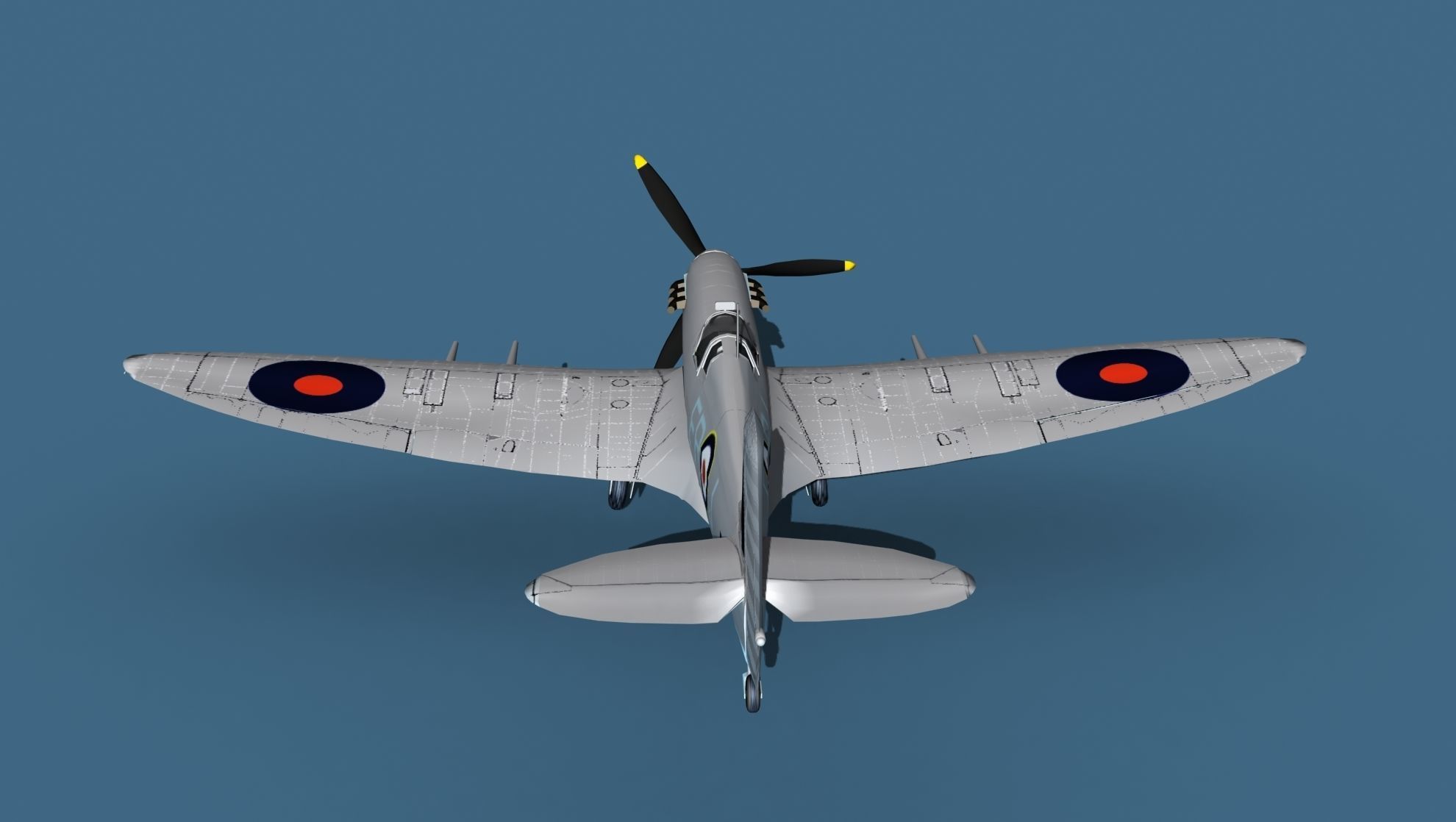 Supermarine Spitfire MkVI V05 3D model animated rigged | CGTrader