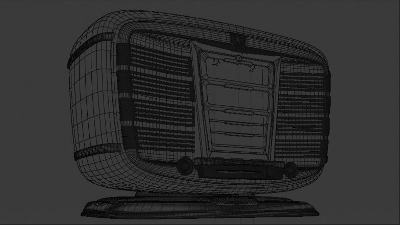 Old Soviet Retro Radiostation Zvezda-54 free 3D model | CGTrader