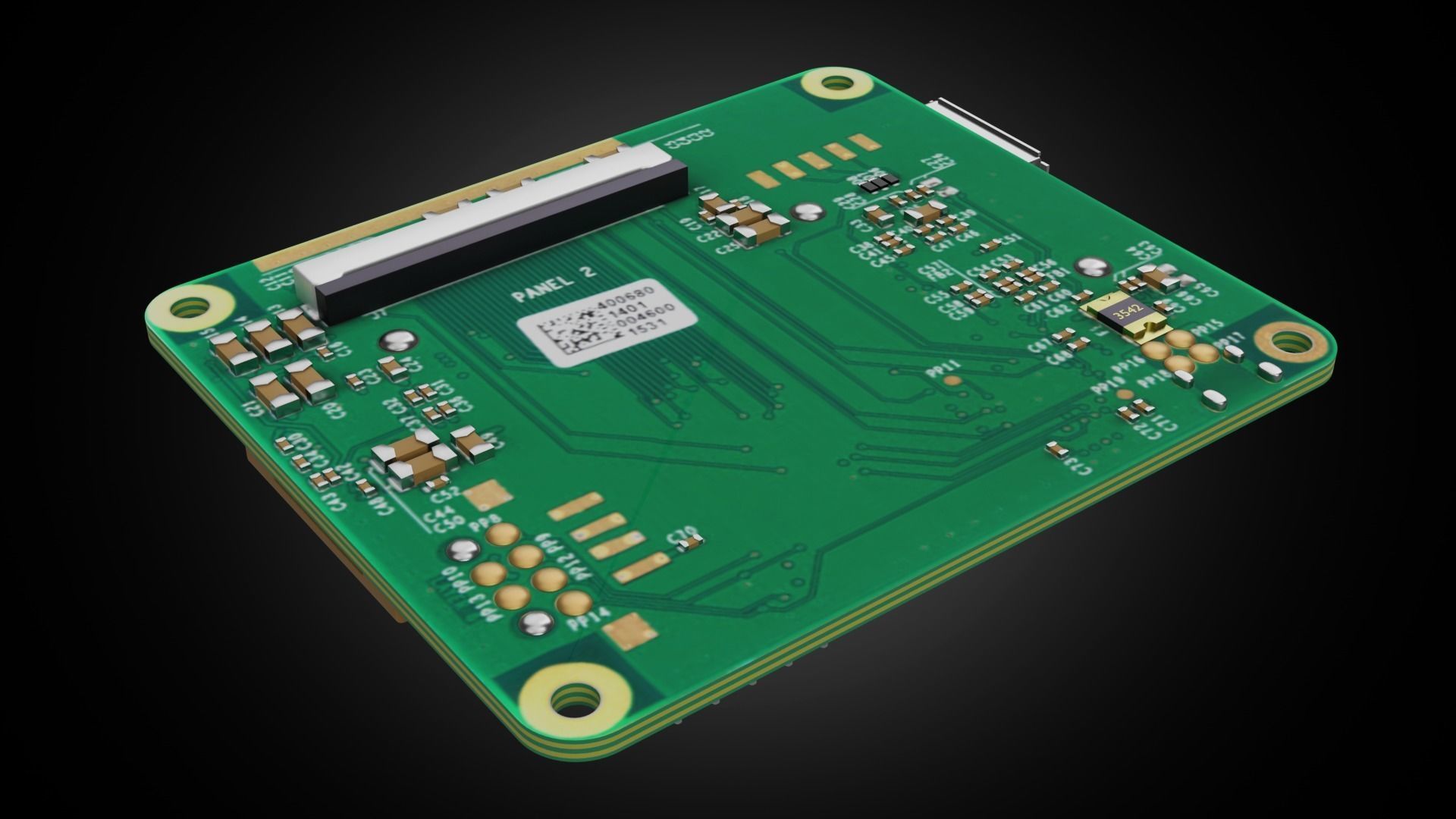 3D model Raspberry pi display v1 VR / AR / low-poly | CGTrader