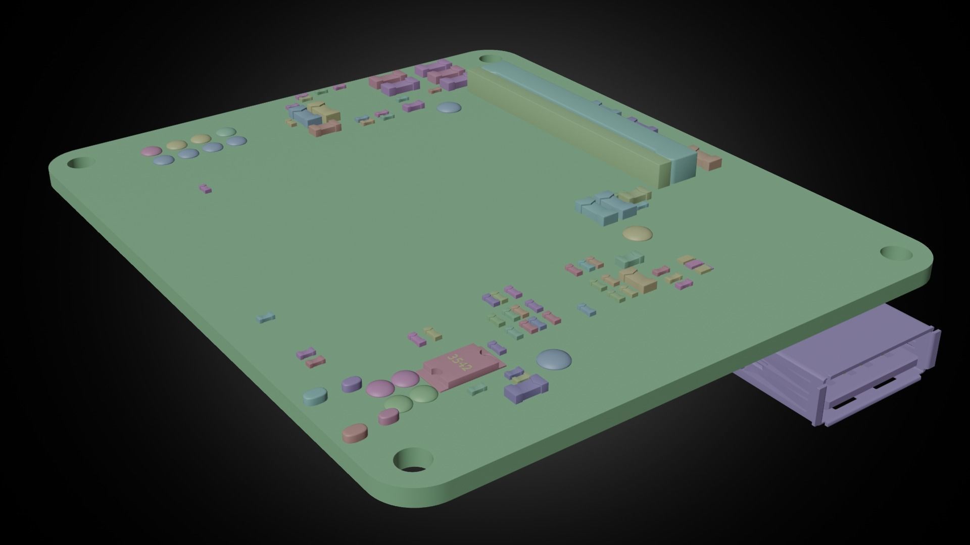 3D model Raspberry pi display v1 VR / AR / low-poly | CGTrader