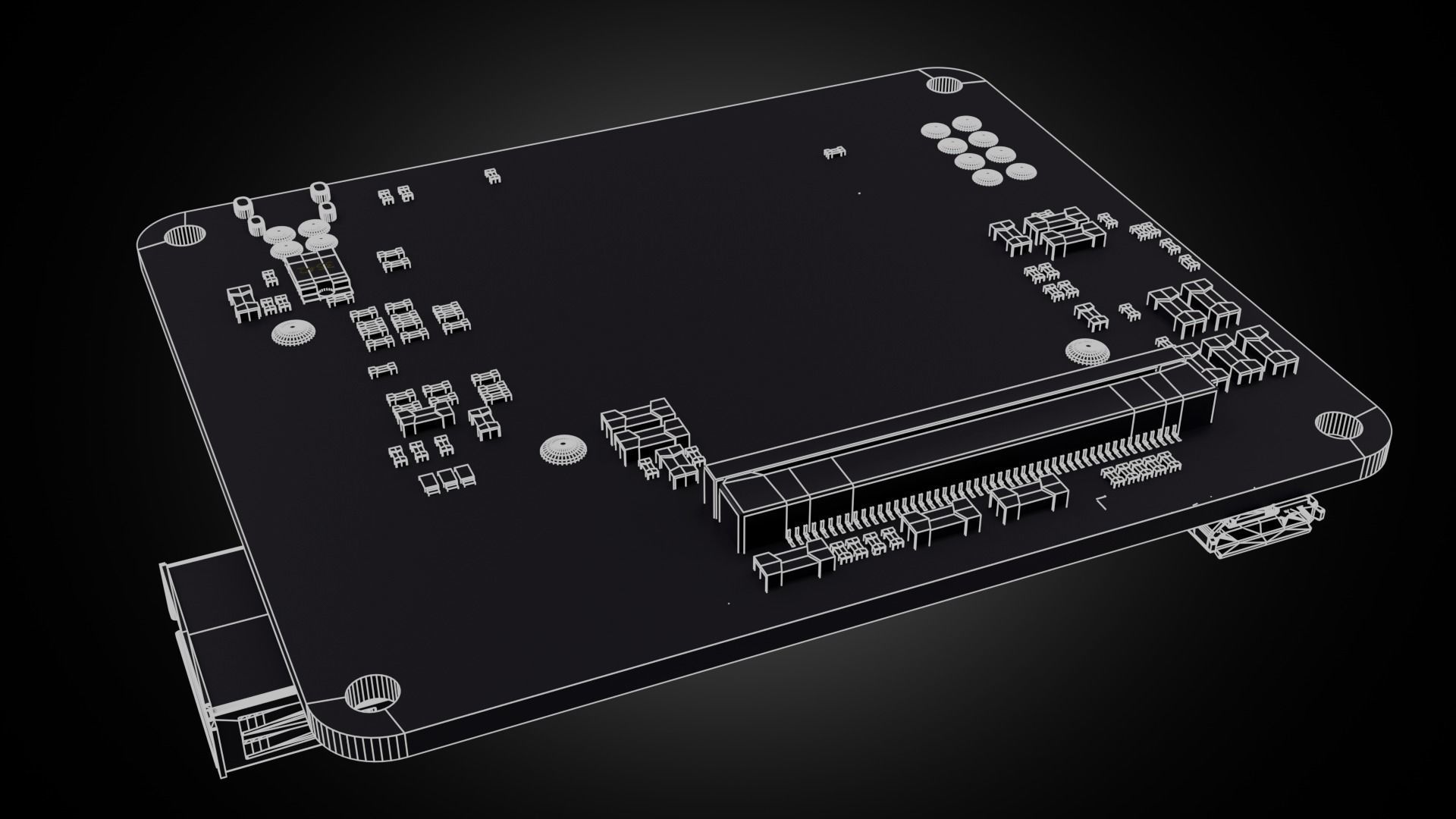 3D model Raspberry pi display v1 VR / AR / low-poly | CGTrader