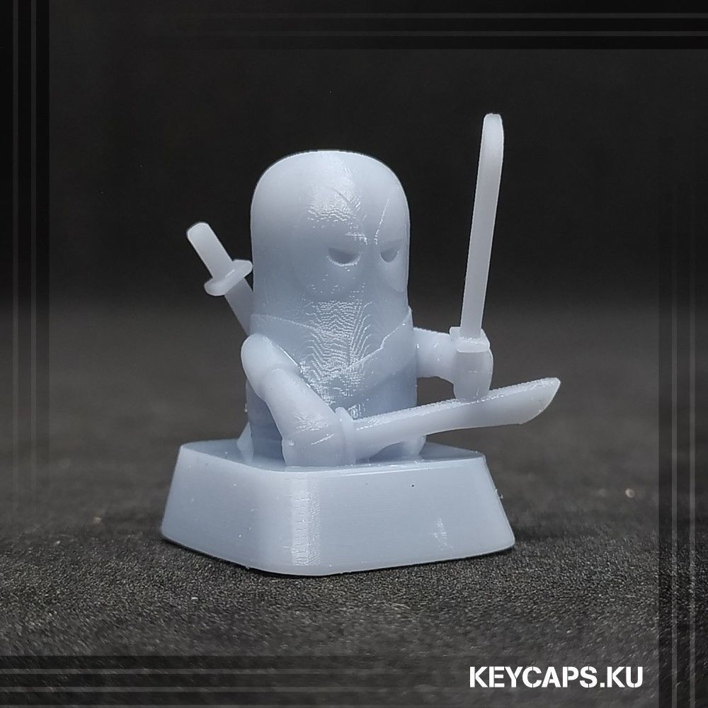 Deadpool keycap keycaps tooned chibi for mechanical keyboard 3D model ...