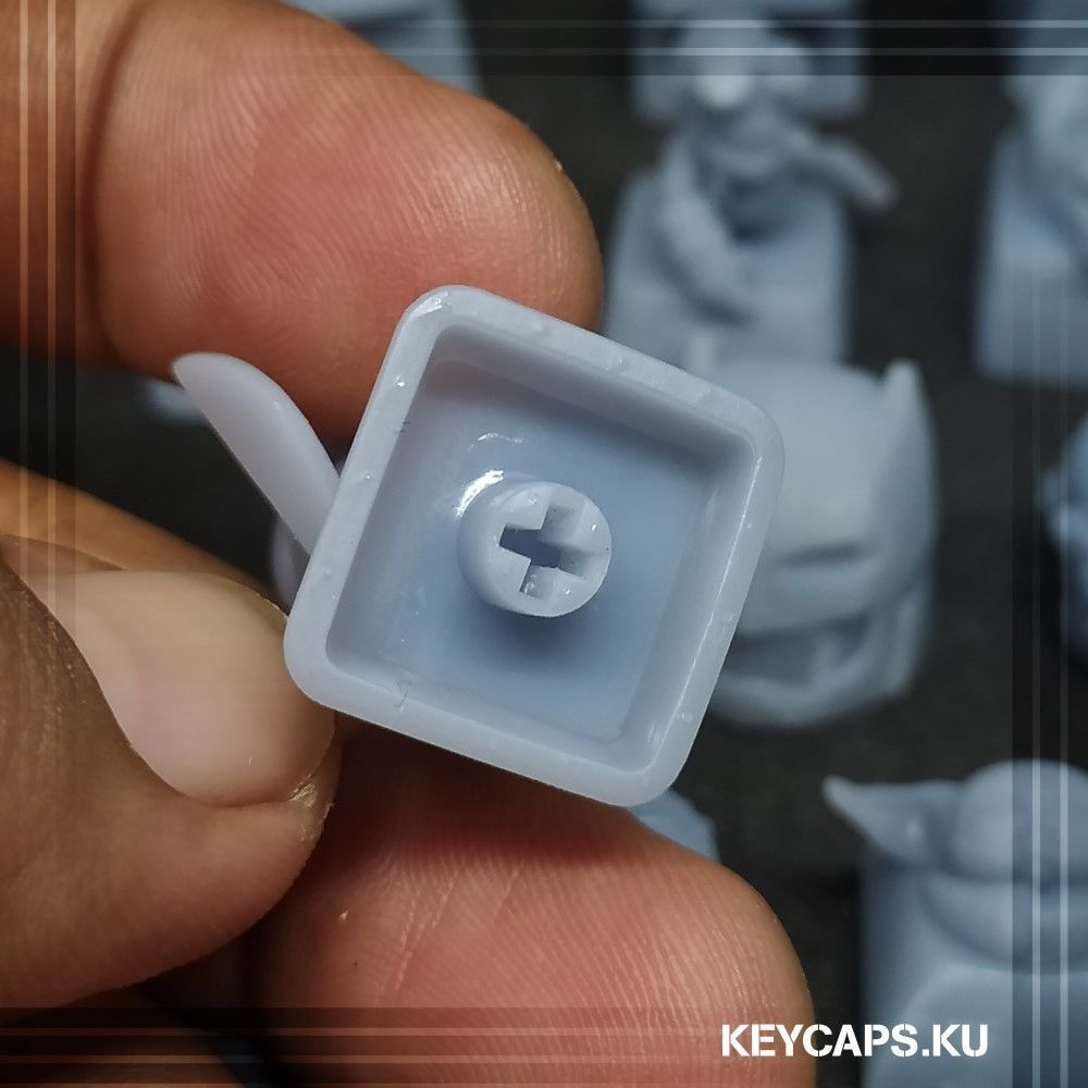 Deadpool keycap keycaps tooned chibi for mechanical keyboard 3D model ...