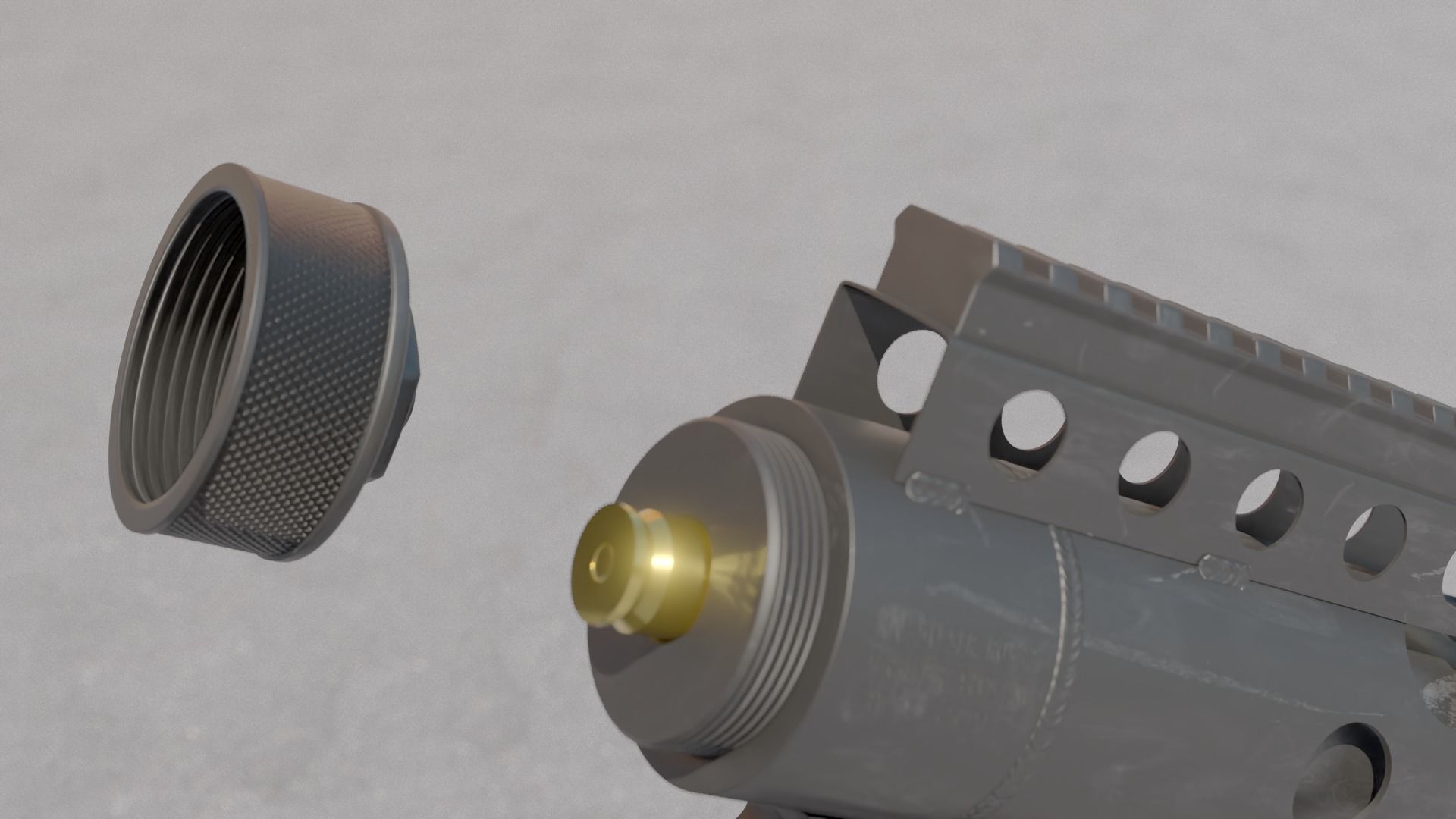 Serbu RN50 rigged 3D model rigged | CGTrader