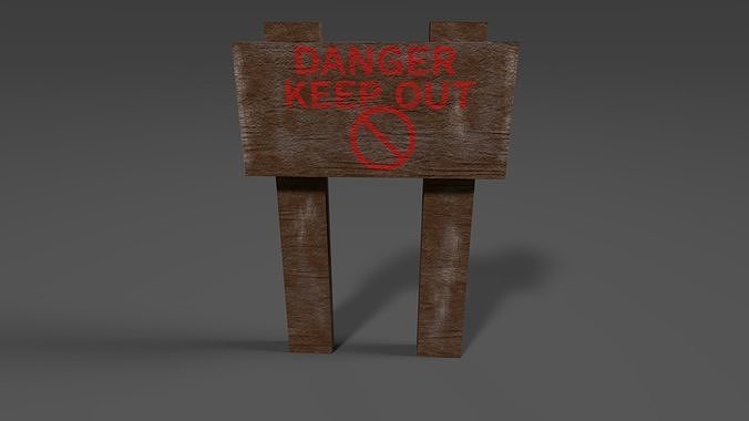 Old Sign - Low Poly free VR / AR / low-poly 3D model | CGTrader