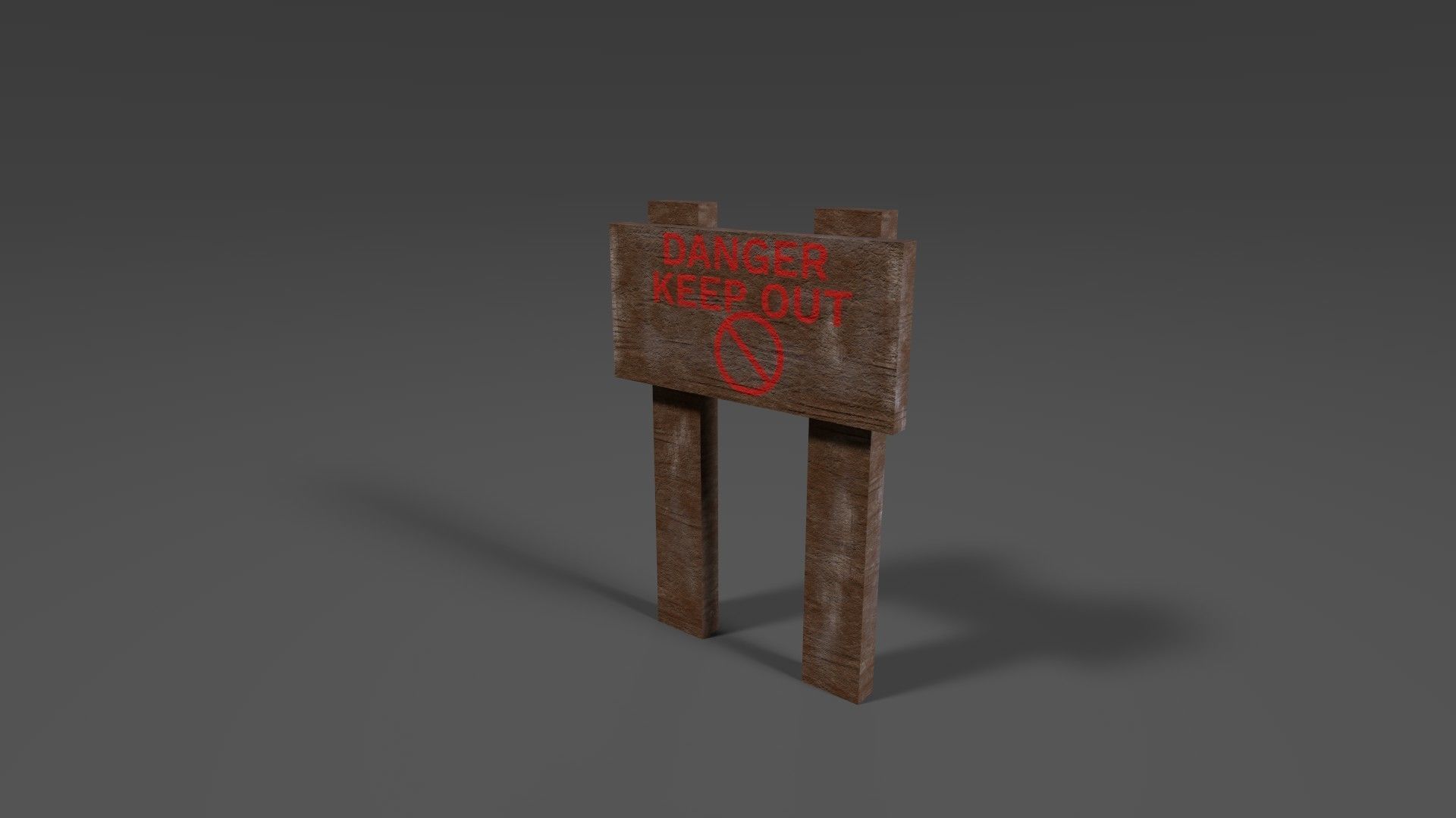 Old Sign - Low Poly free VR / AR / low-poly 3D model | CGTrader