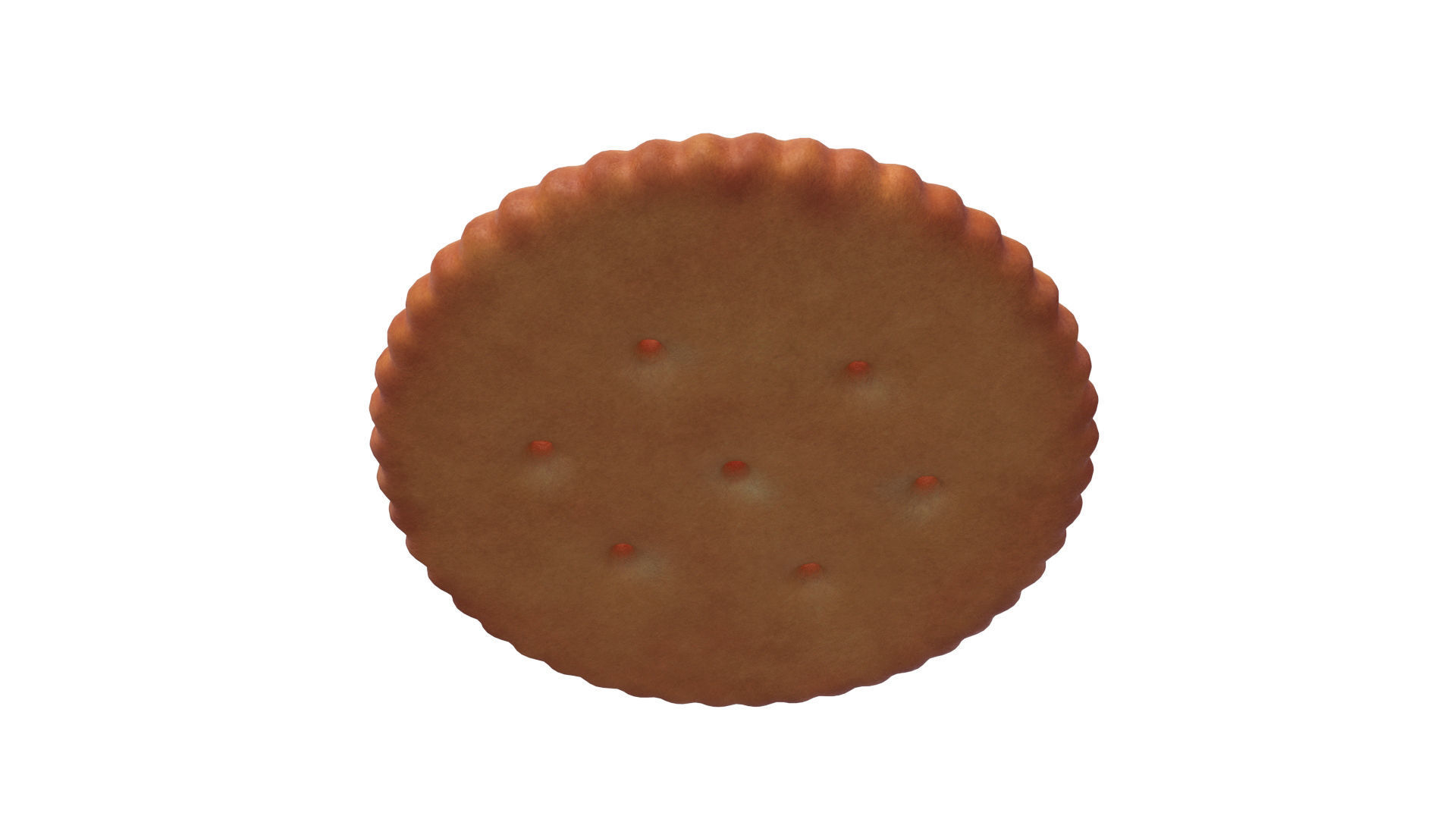 Round cracker 3D model | CGTrader