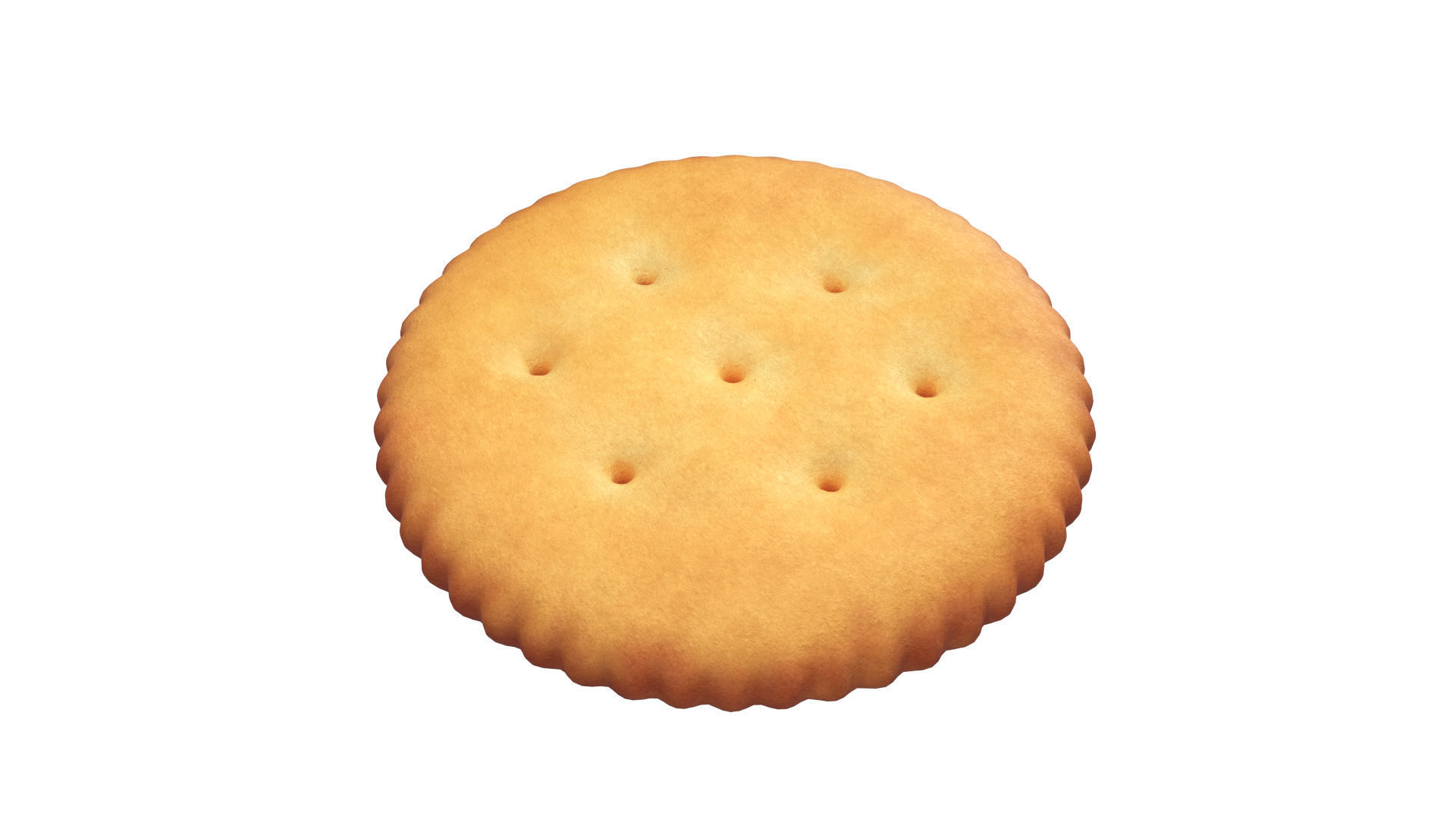 Round cracker 3D model | CGTrader