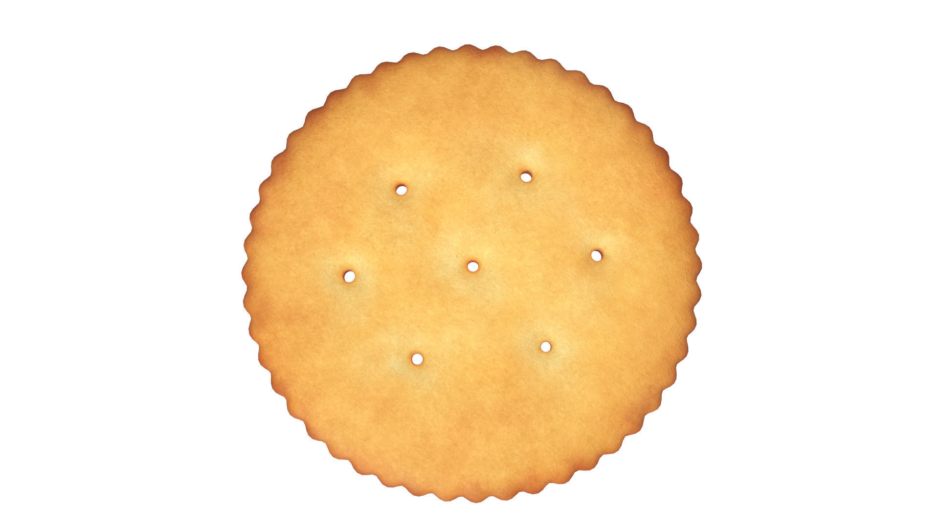 Round cracker 3D model | CGTrader