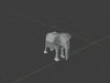 3D model Six different colored Low Poly elephants in Blender 3D VR / AR ...