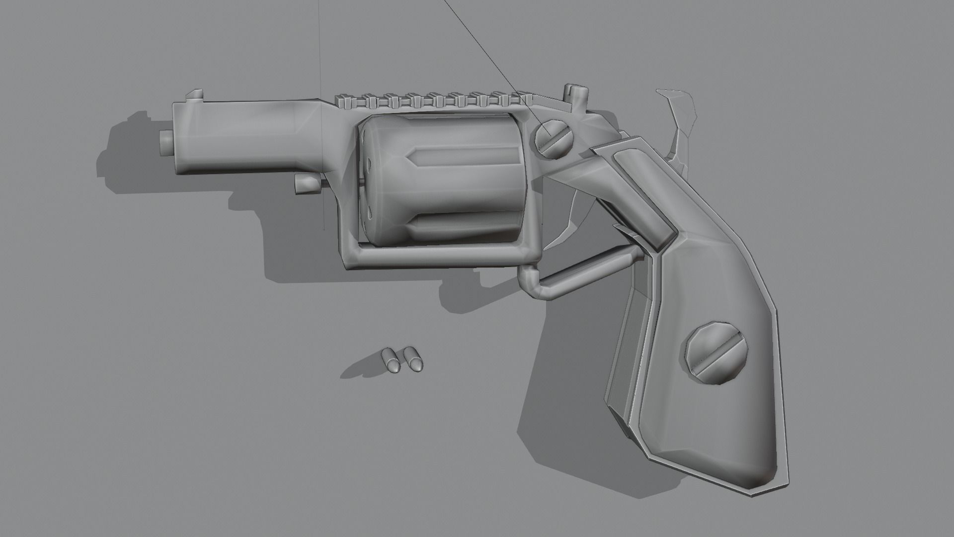 Revolver gun 3D model | CGTrader