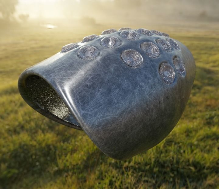 Alien Looking Silvery Metal Diamond Encrusted Cuff Earring free 3D ...