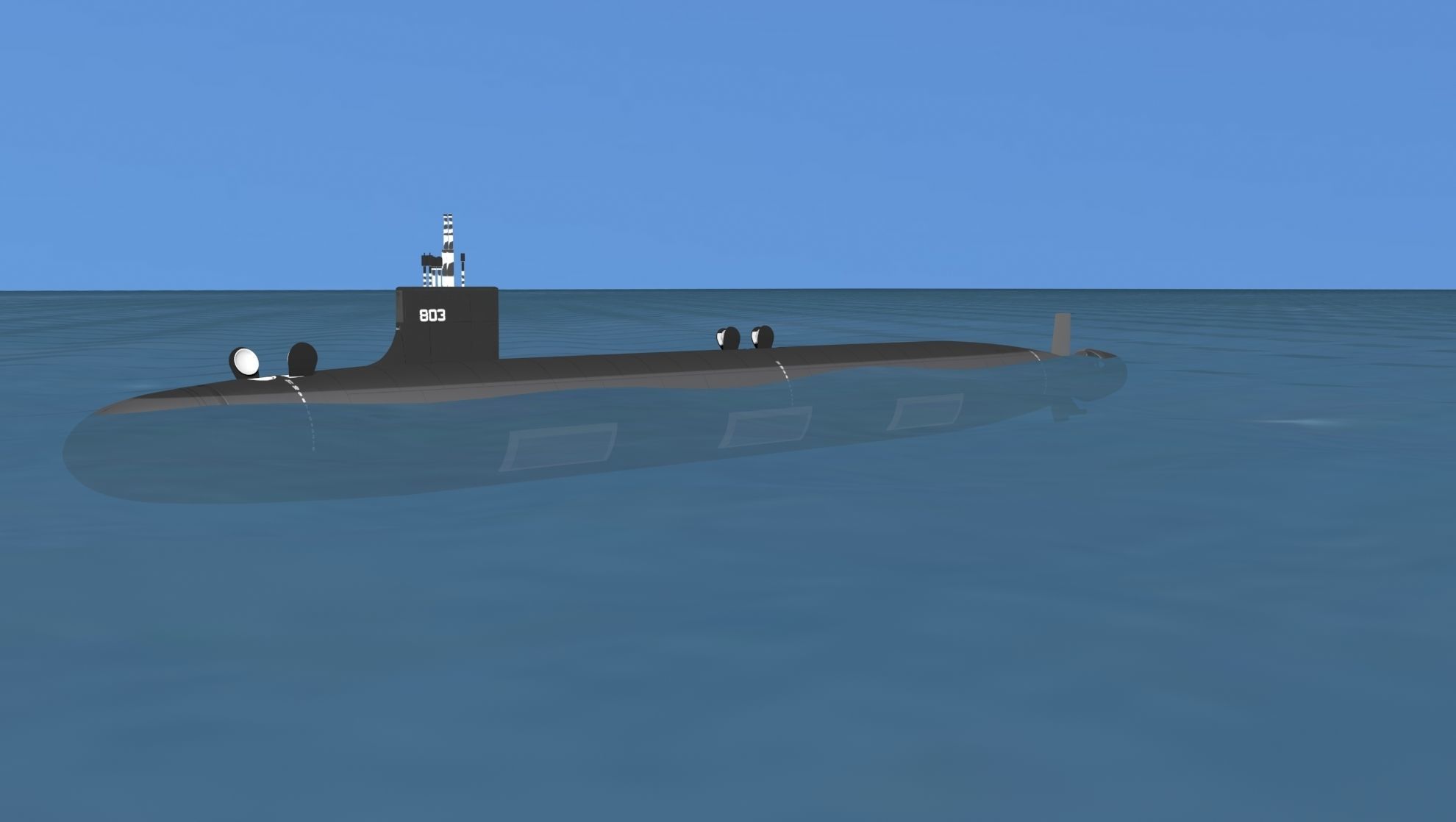 Virginia Class SSGN 803 USS Arizona 3D model rigged | CGTrader