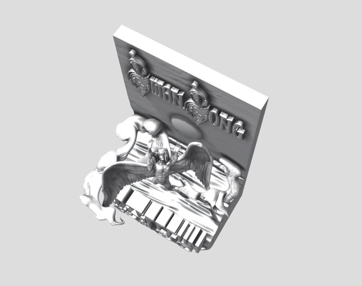 Led Zeppelin - Swan Song 3D Printing 3D model 3D printable | CGTrader