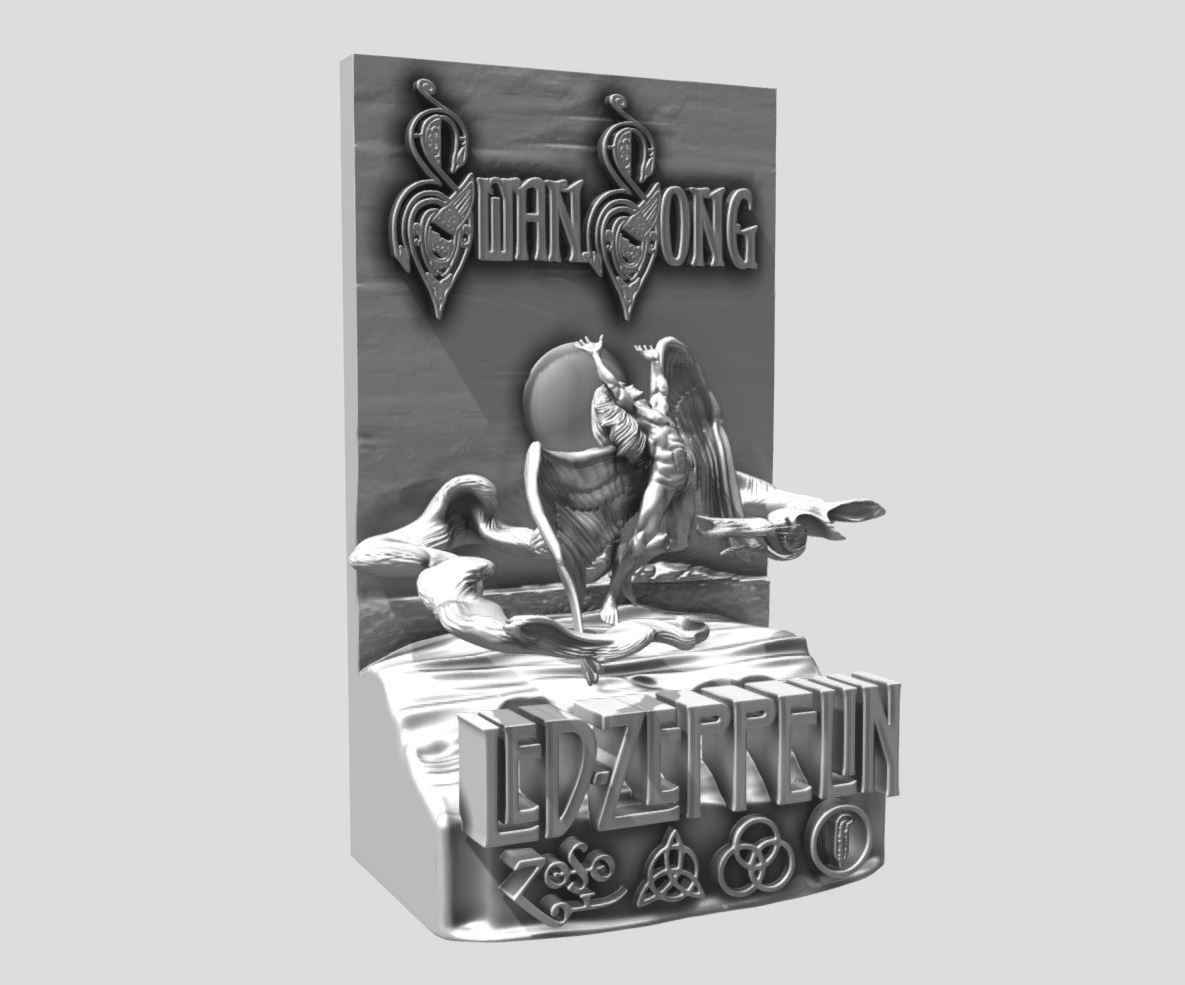 Led Zeppelin - Swan Song 3D Printing 3D model 3D printable | CGTrader