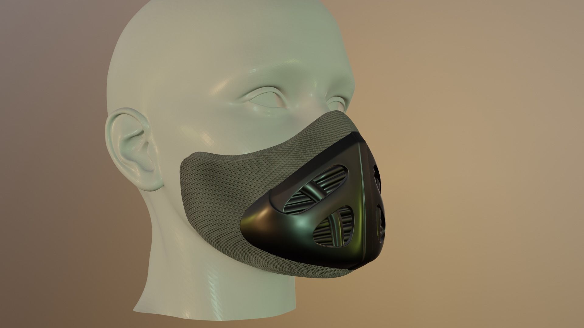 Dune stillsuit mask 3D model 3D printable | CGTrader