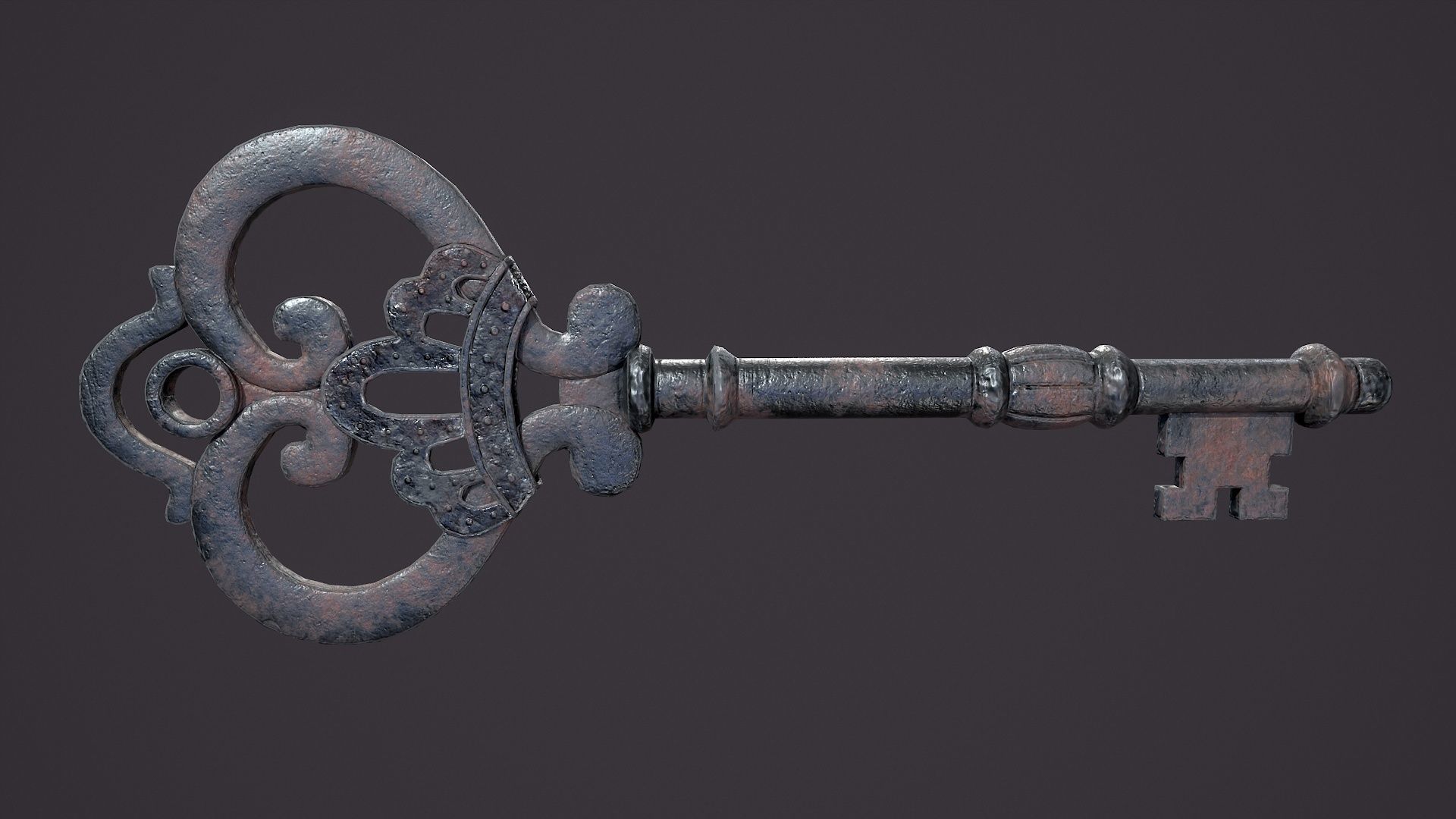 3D model Medieval Skeleton Key 3 VR / AR / low-poly | CGTrader