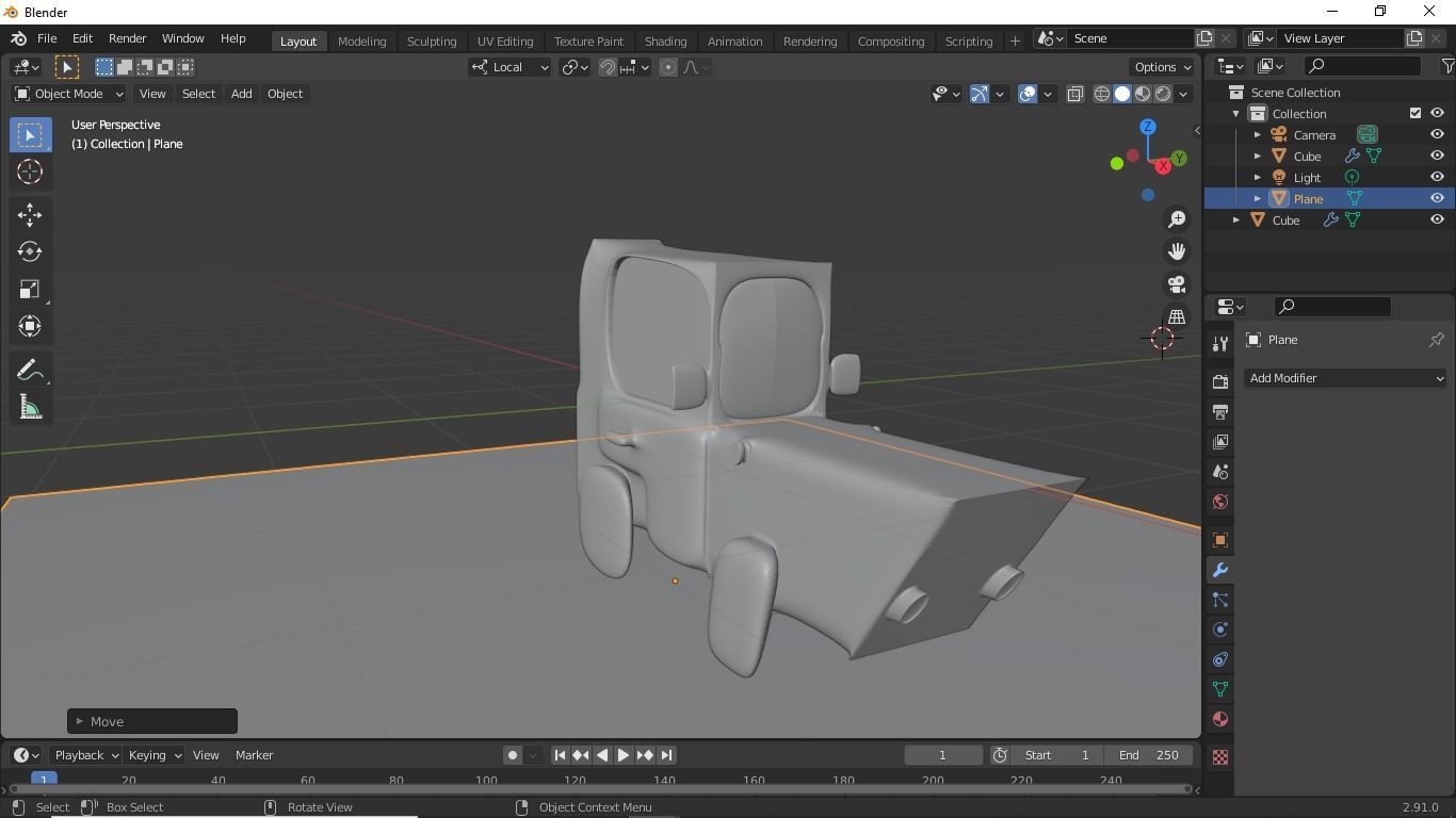 Car simple model free 3D model | CGTrader
